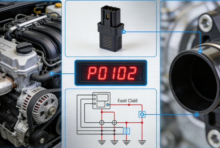 P0102 Code (Mass Air Flow Circuit Low): Causes, Symptoms, Fixes & Bran