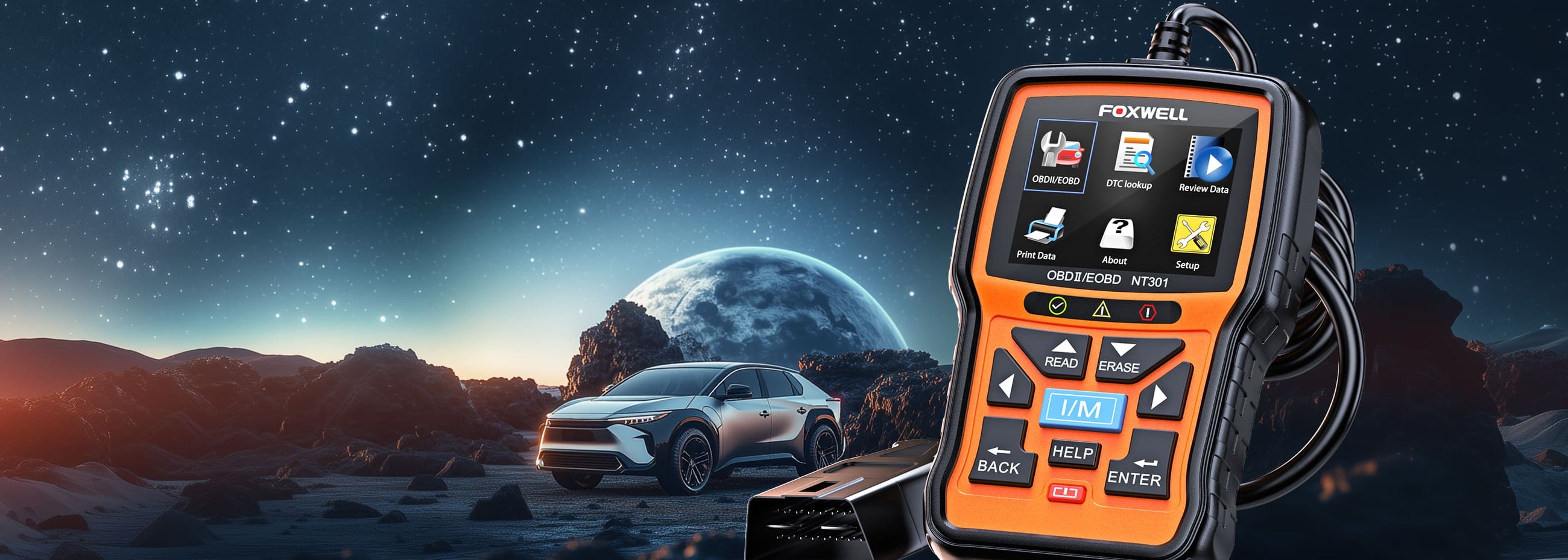 Foxwell NT301 OBD2 & EOBD Scanner Professional Enhanced Diagnostic Cod